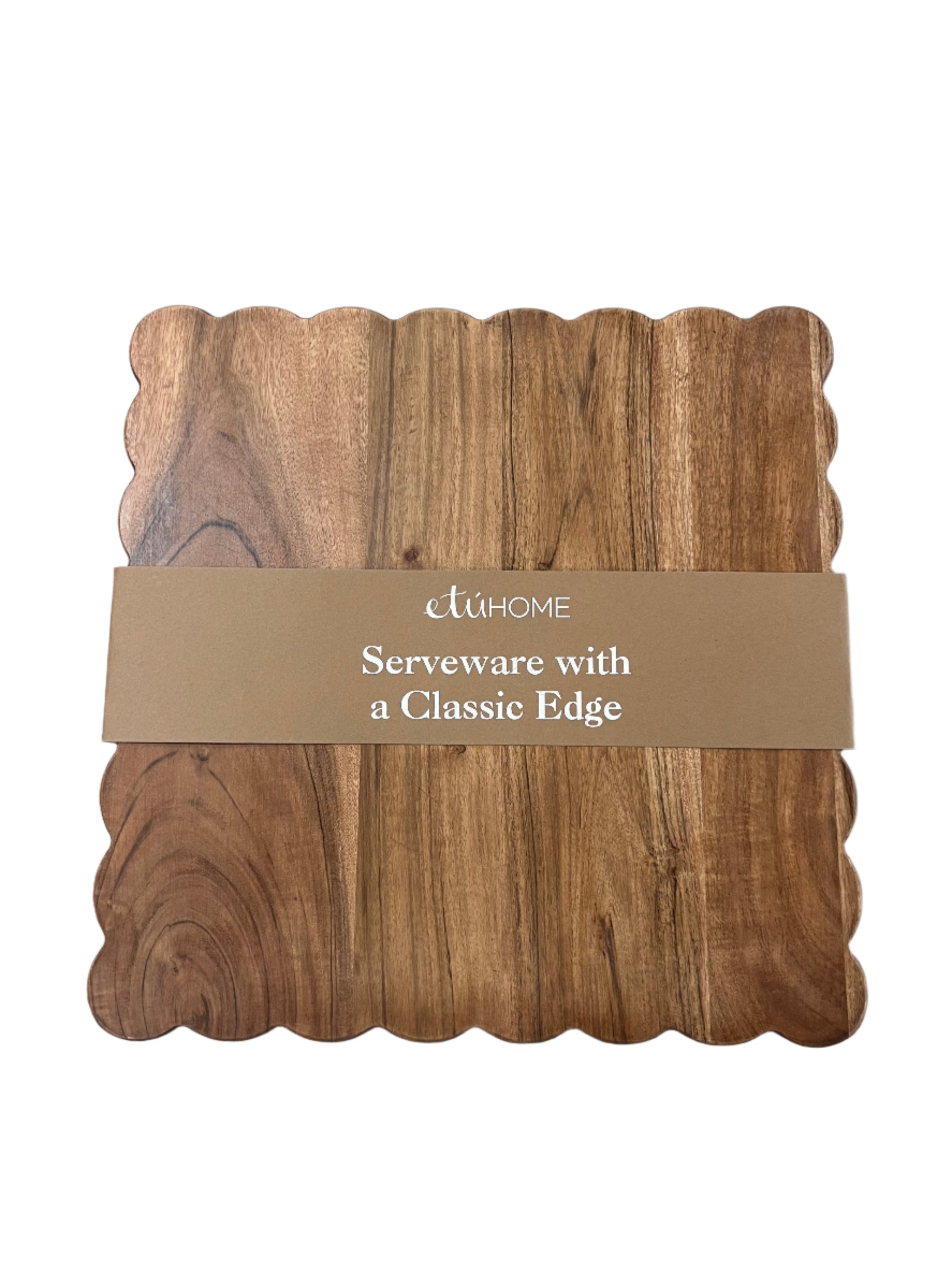 Large Square Scalloped Board