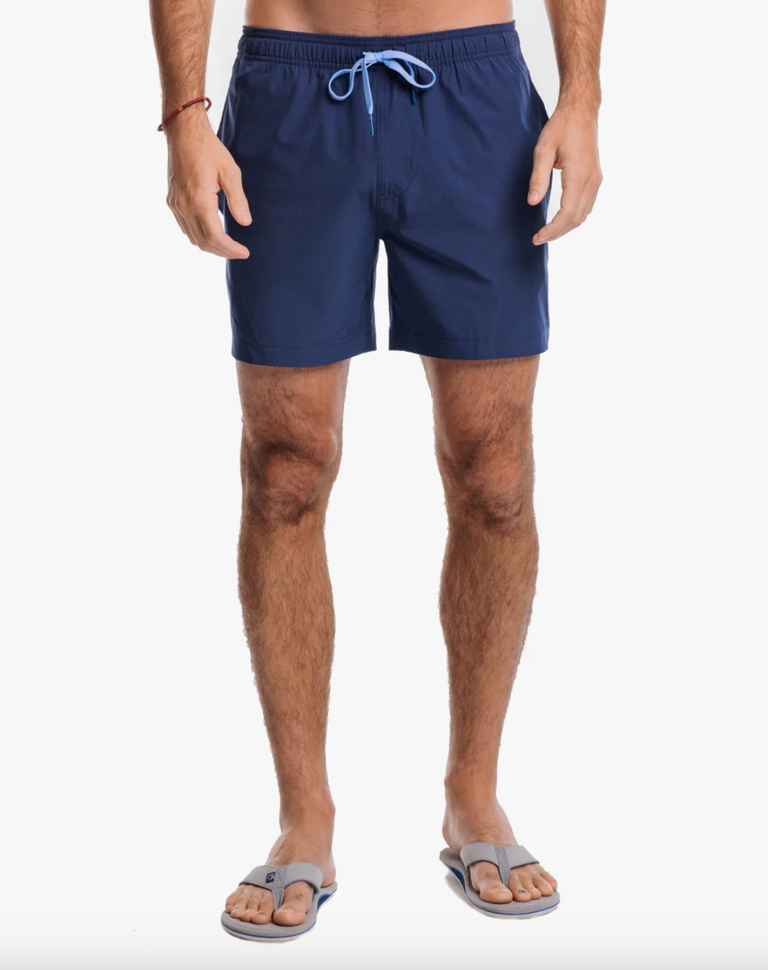 Solid Swim Trunk-Navy