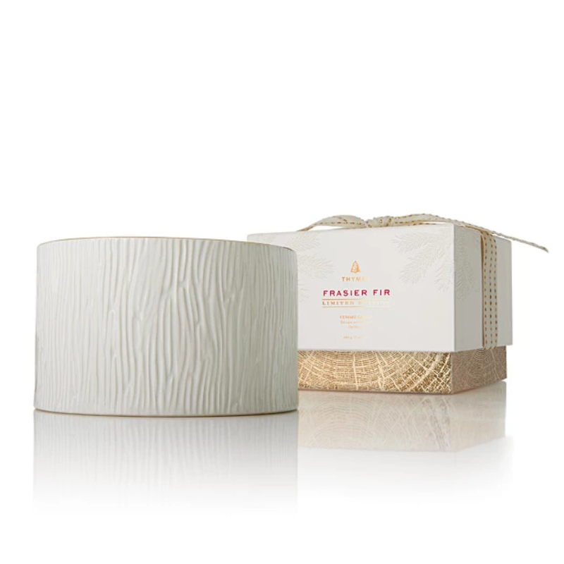 Thymes Frasier Fir 3-Wick Ceramic Candle-20oz